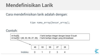 Algoritma dan Struktur Data - tipe data compound | PDF