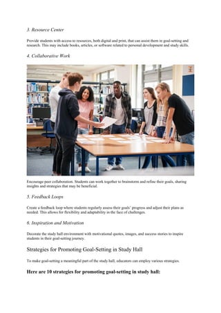 10 Strategies For Promoting Goal-setting In Study Hall | Future ...