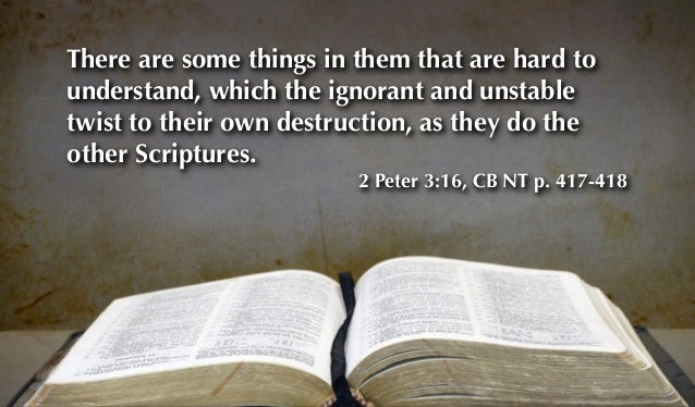 Twisting the Scriptures