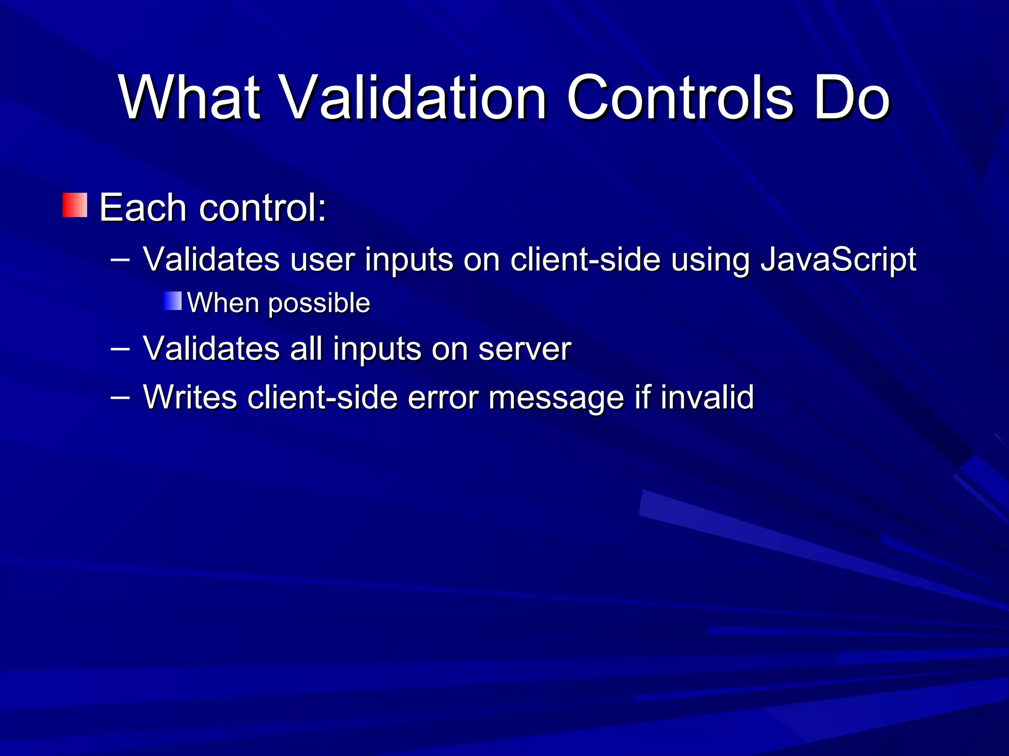 validation | PPT | Computing | Technology & Computing