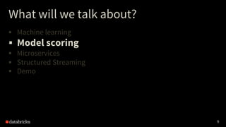 A Microservices Framework for Real-Time Model Scoring Using Structured Streaming with Vedant ...