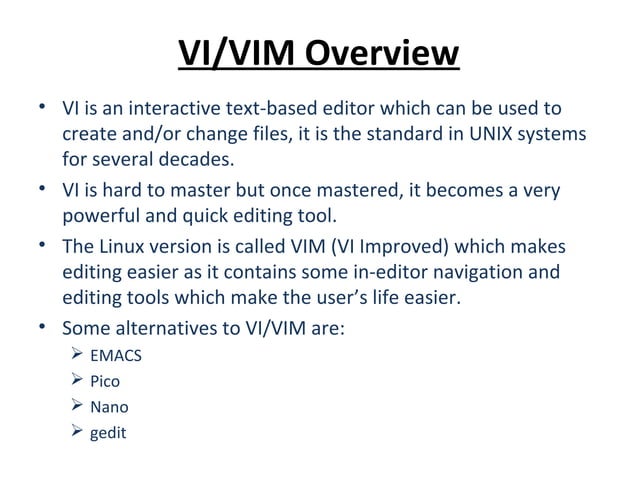 07 vi text_editor | PPT