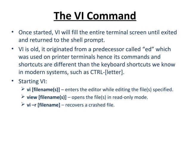 07 vi text_editor | PPT