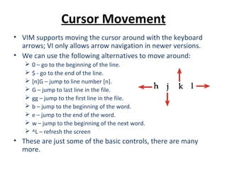 07 vi text_editor | PPT | Operating Systems | Computer Software and Applications