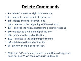 07 vi text_editor | PPT | Operating Systems | Computer Software and ...
