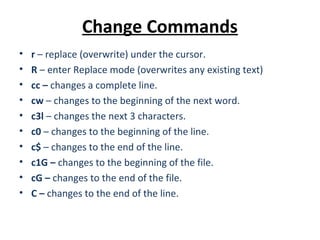 07 vi text_editor | PPT | Operating Systems | Computer Software and Applications