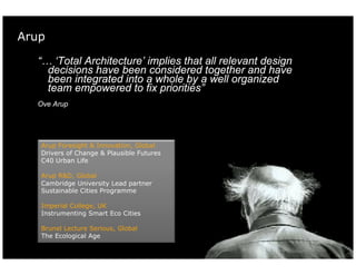 Volker Buscher, Arup - Urban Information Architecture: From Digital to Smart Cities | PPT