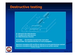 07_ Weld porperties and assessment.pdf | Medical Tests | Medical Health