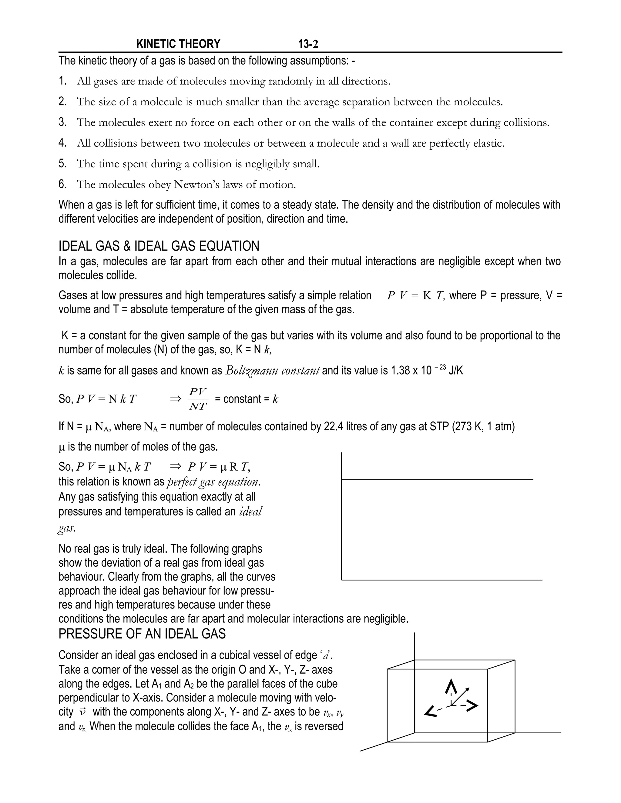 07 xi kinetic theory of gases notes | DOC
