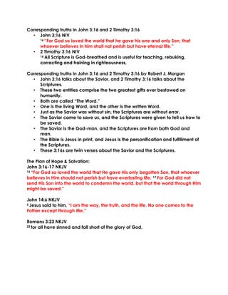 08-04-19, 2 Timothy 3;14-17, 4;1-5, Enduring, The Importance of the ...