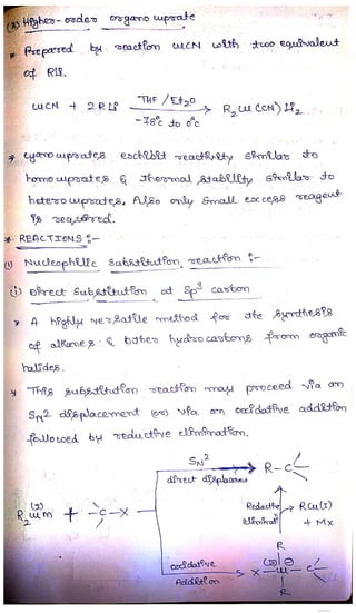 Organocopper compounds - Gilman reagent | PDF