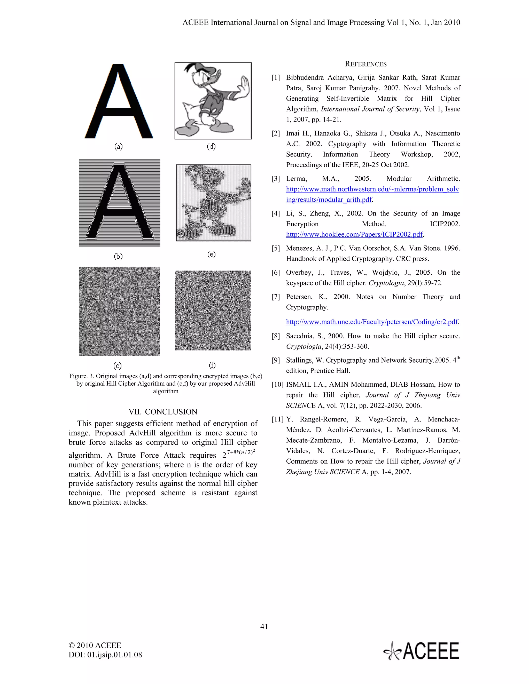 Image Encryption Using Advanced Hill Cipher Algorithm | PDF Image Encryption Using Advanced Hill Cipher Algorithm | PDF