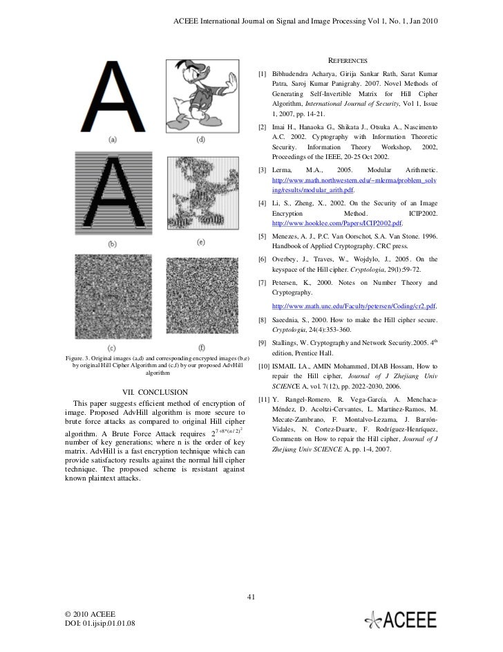 Image Encryption Using Advanced Hill Cipher Algorithm Image Encryption Using Advanced Hill Cipher Algorithm
