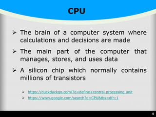 08. Central Processing Unit (CPU) | PPSX