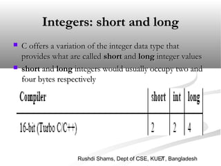 Lec 08. C Data Types | PPT