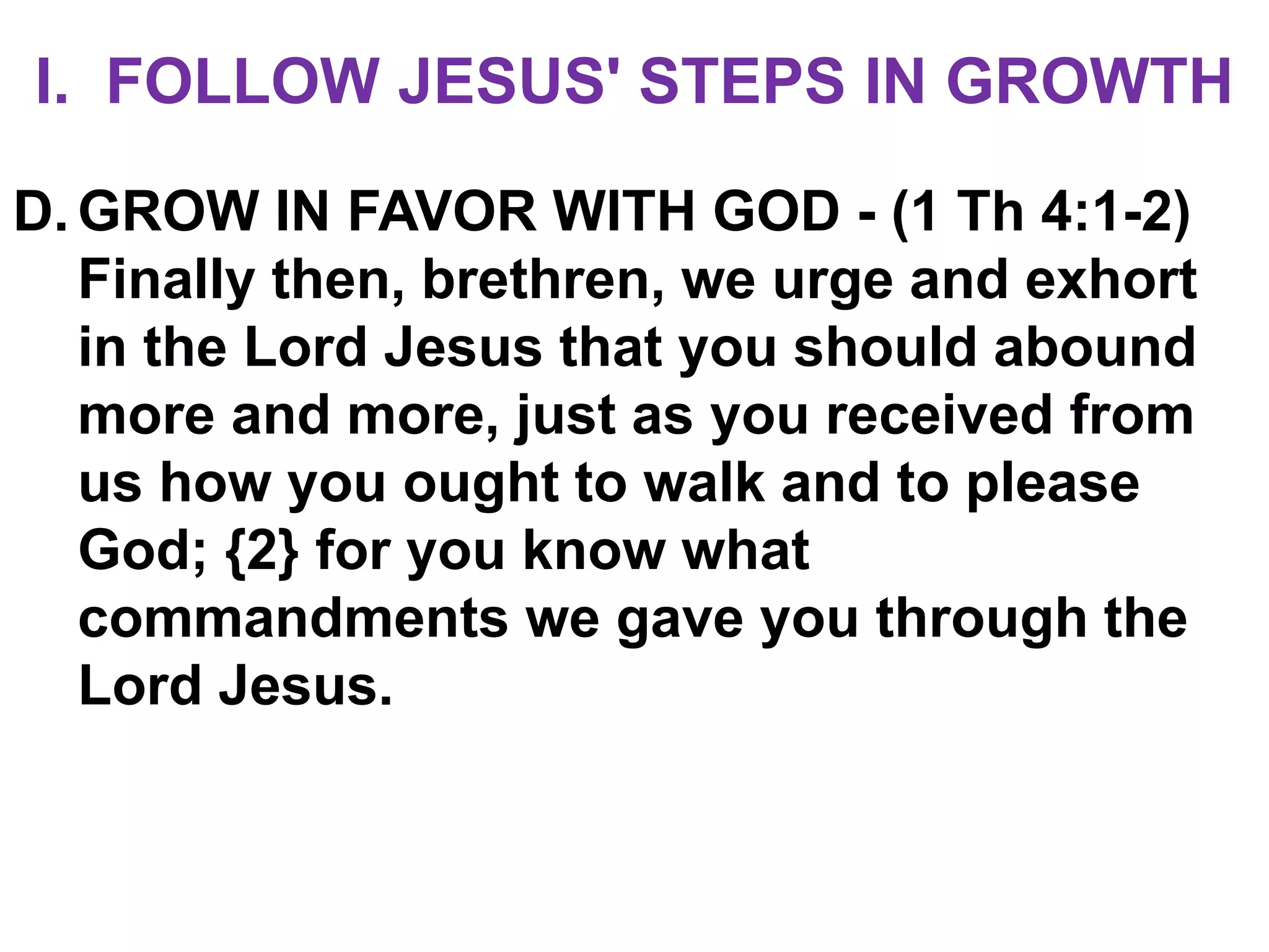 following the steps of jesus | PPTX