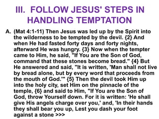 following the steps of jesus | PPTX