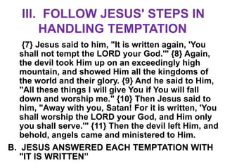 following the steps of jesus | PPTX