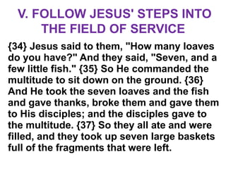 following the steps of jesus | PPTX