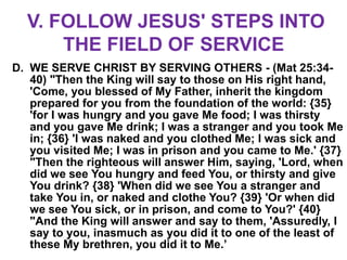 following the steps of jesus | PPTX