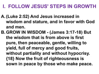 following the steps of jesus | PPTX