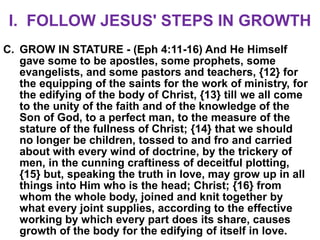 following the steps of jesus | PPTX