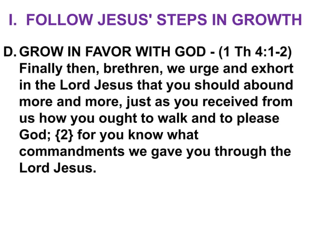 following the steps of jesus | PPT