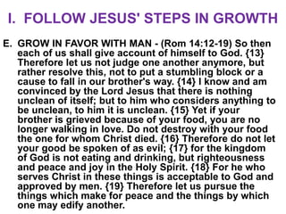 following the steps of jesus | PPTX