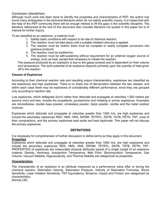 08 14-2018 Properties of Selected High Explosives, 2nd Edition | PDF