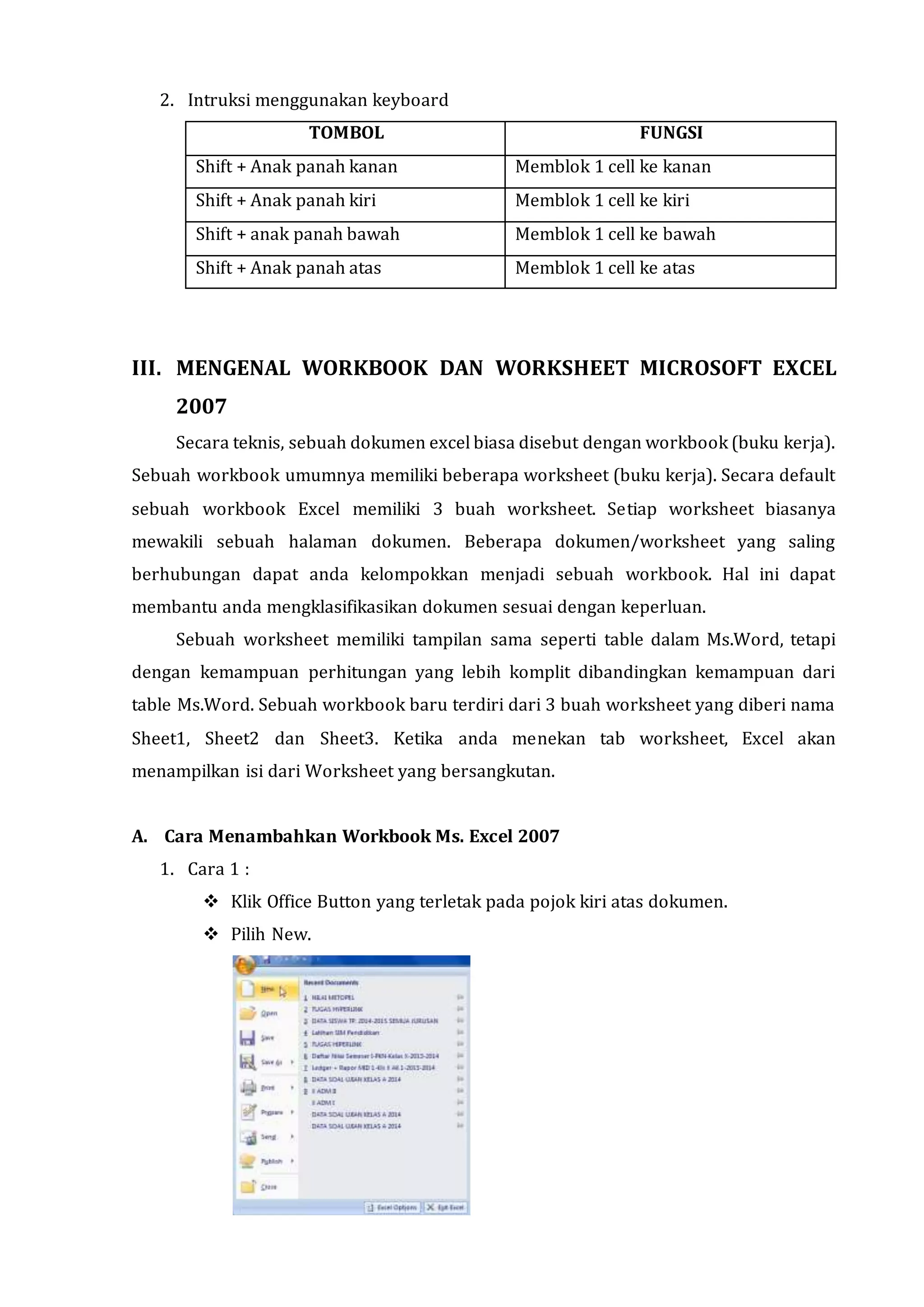 08. mengenal microsoft office excel 2007 | PDF