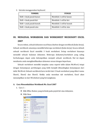 08. mengenal microsoft office excel 2007 | PDF