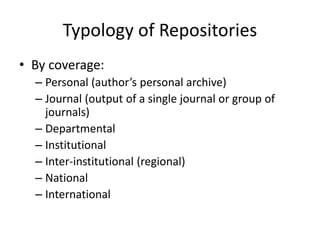MetadataTheory: Introduction to Repositories (8th of 10) | PPT