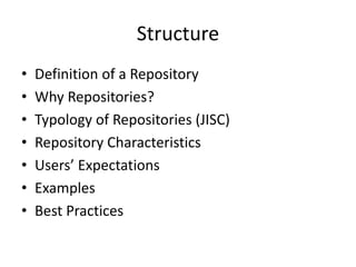MetadataTheory: Introduction to Repositories (8th of 10) | PPT