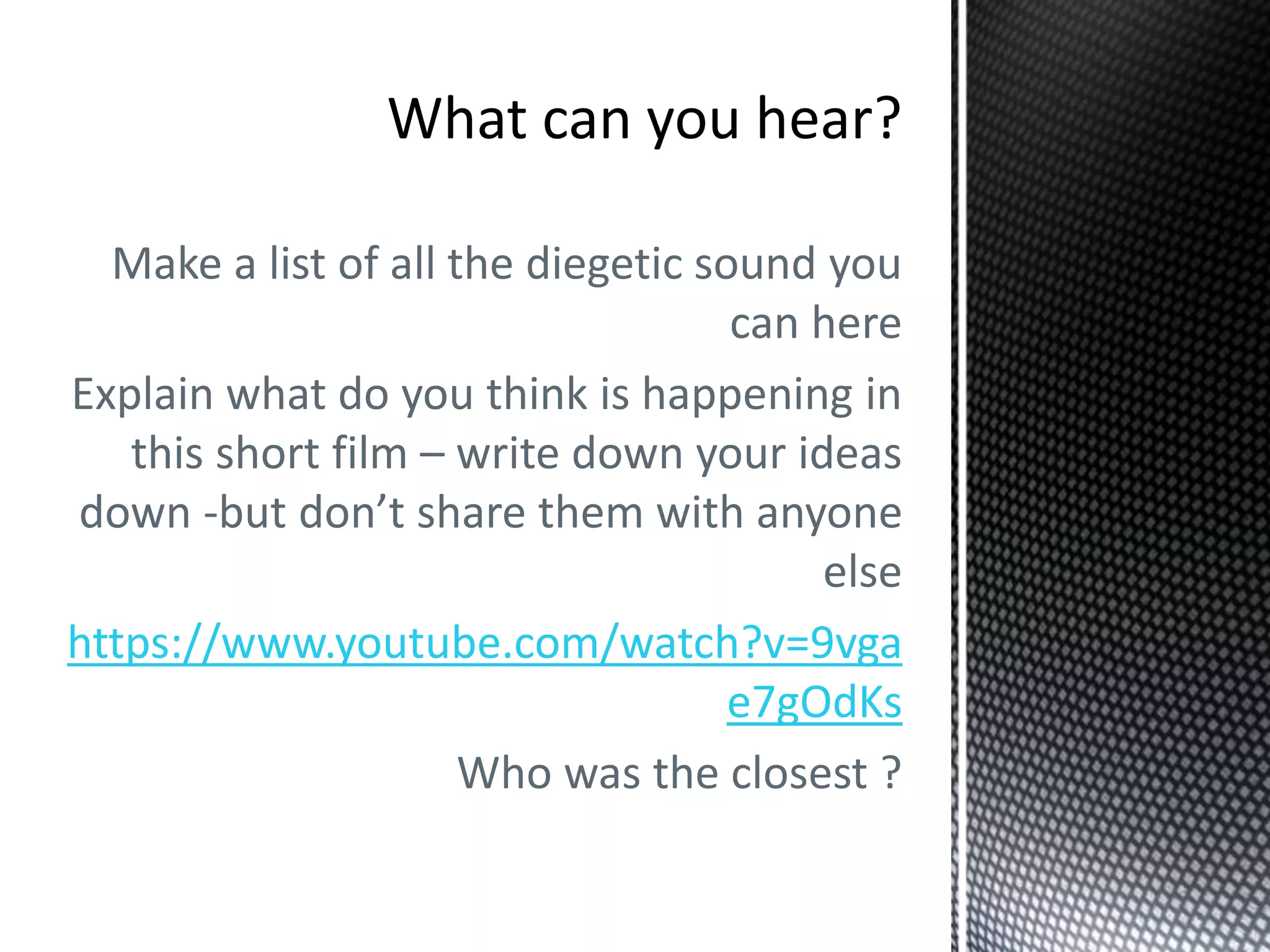 .Sound terms in film | PPT