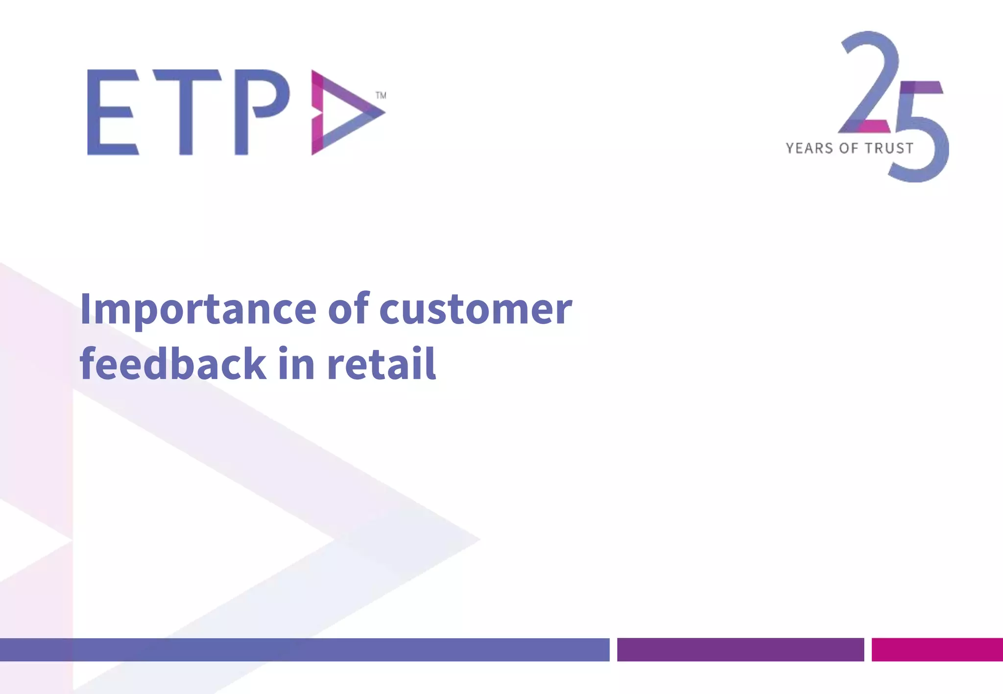 Importance of customer feedback in retail | PDF