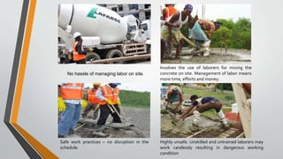 READY MIX CONCRETE | PPTX | Civil Engineering Industry | Industries