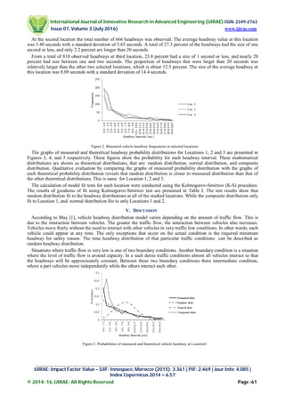 Vehicle Headway Distribution Models on Two-Lane Two-Way Undivided Roads ...