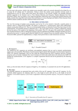 Point Sum Average Peak Algorithm Detection of LTE | PDF