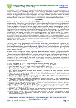 Point Sum Average Peak Algorithm Detection of LTE | PDF