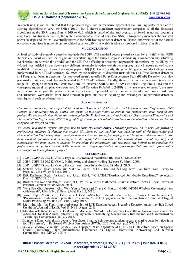 Point Sum Average Peak Algorithm Detection of LTE | PDF