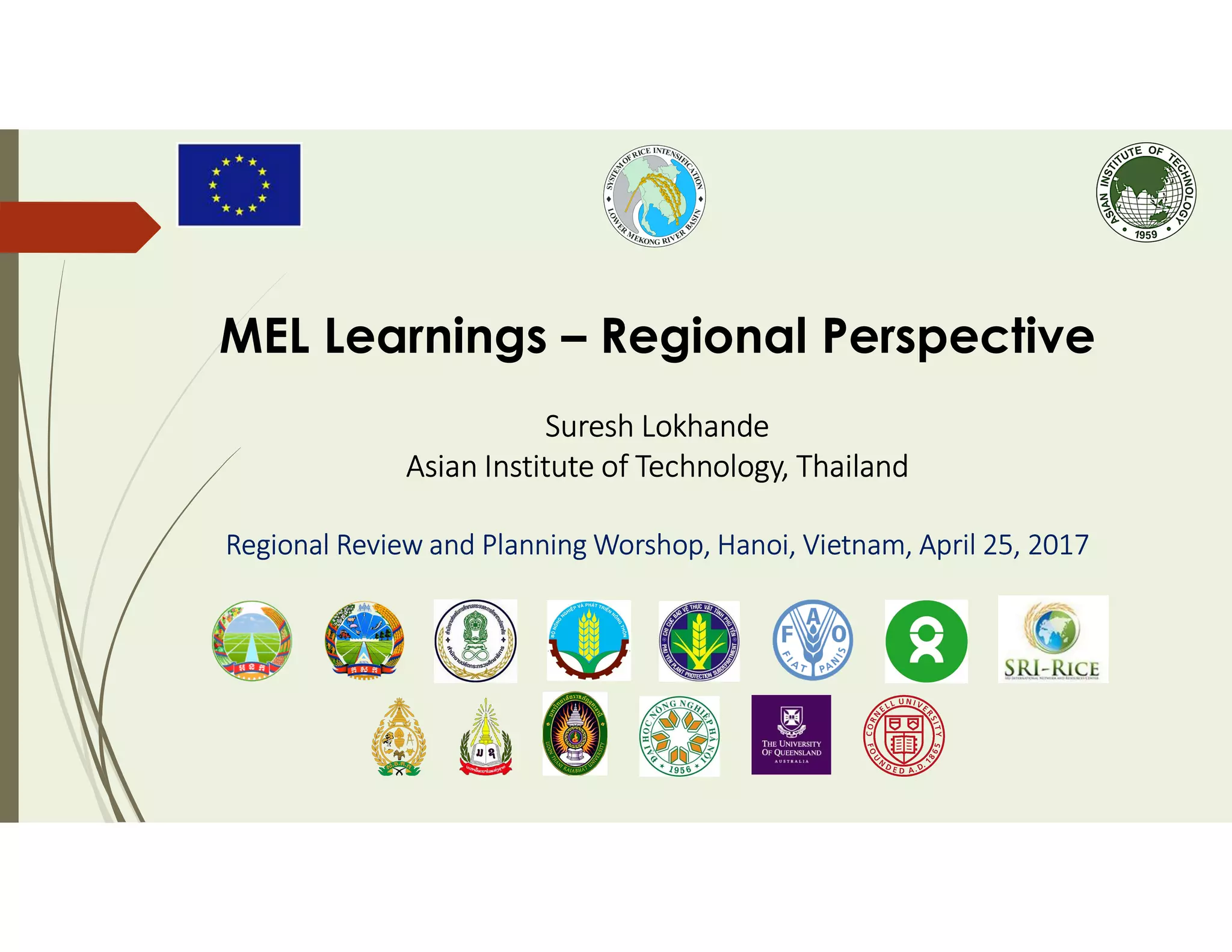 Monitoring, Evaluation and Learning (MEL): Regional Trend | PPT