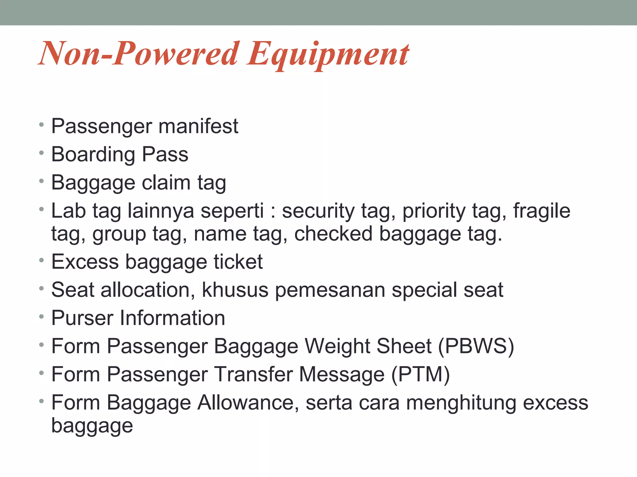 materi bandara (ground handling) | PPT