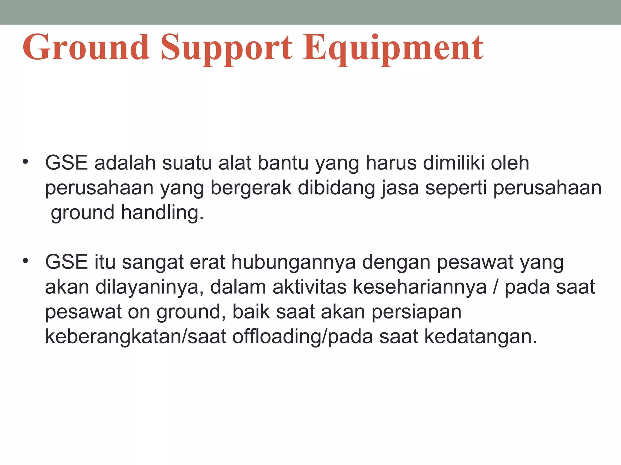 materi bandara (ground handling) | PPT