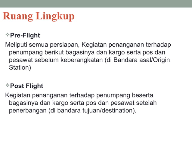 materi bandara (ground handling) | PPT