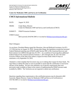 08 18-10-cmcs-informational-bulletin-fmap-extension-guidance | PDF