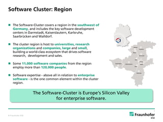 Software-Cluster: Introduction by Prof. Rombach, Speaker of the ...