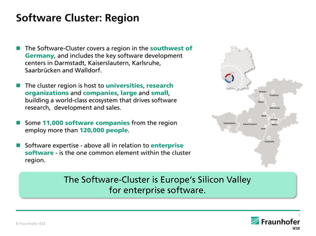 Software-Cluster: Introduction by Prof. Rombach, Speaker of the ...