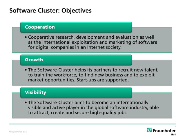 Software-Cluster: Introduction by Prof. Rombach, Speaker of the ...