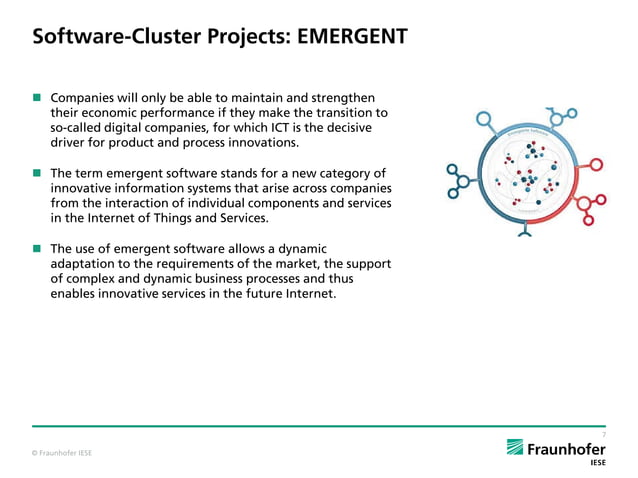 Software-Cluster: Introduction by Prof. Rombach, Speaker of the ...