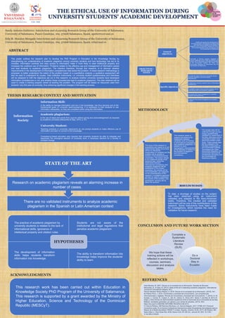 Poster: The ethical use of information during university students ...